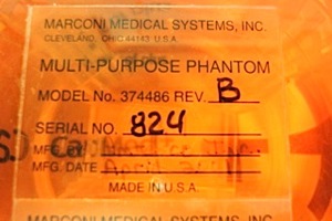 Multi-Purpose Phantom Model 374486 for Philips Picker Marconi MRI - CapMed+